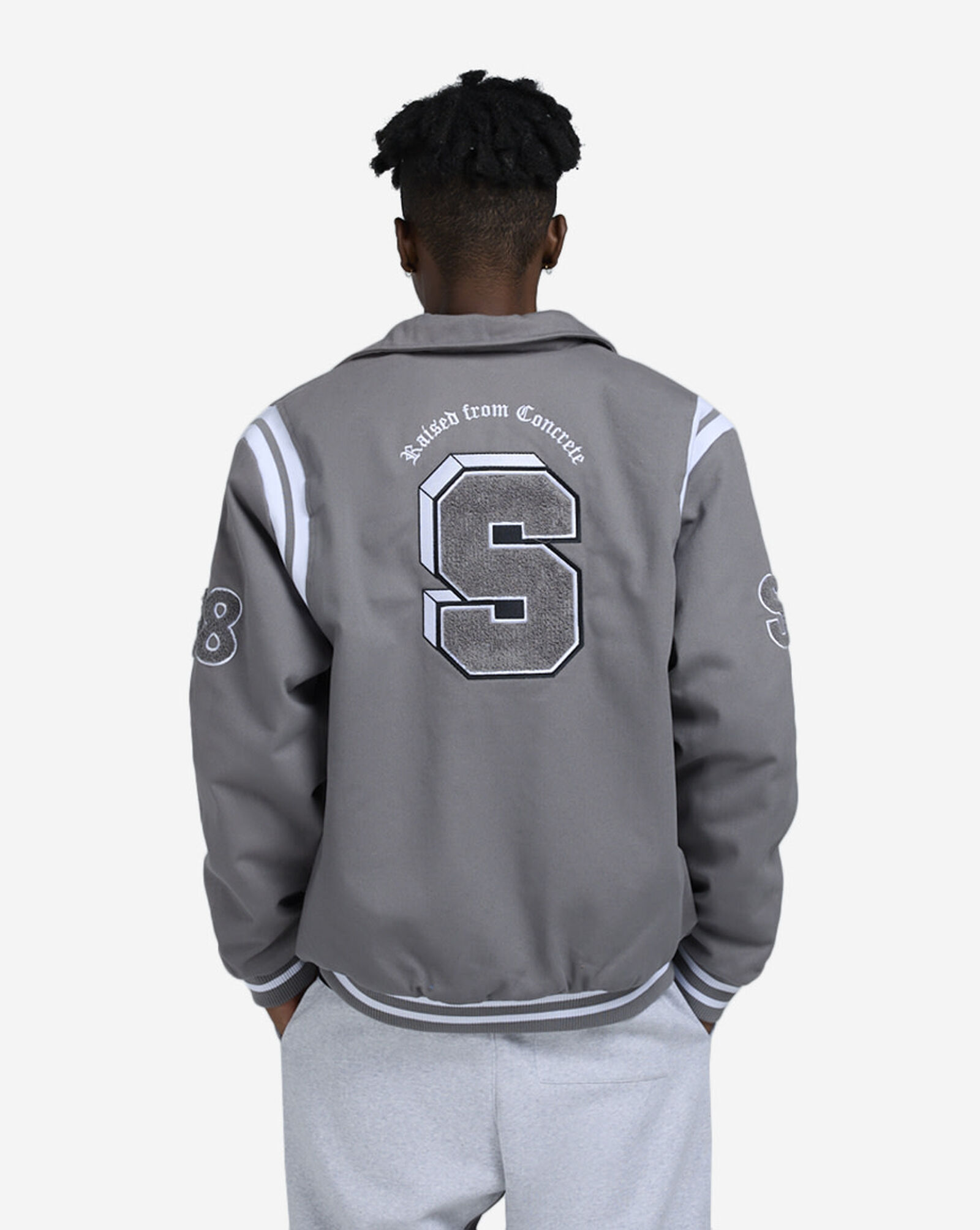 Shop SNIPES Varsity Jacket SNQ324006M-GRA grey | SNIPES USA
