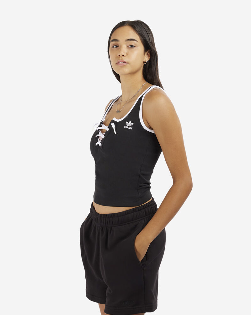 Shop adidas Laced Tank HK5060 black | SNIPES USA