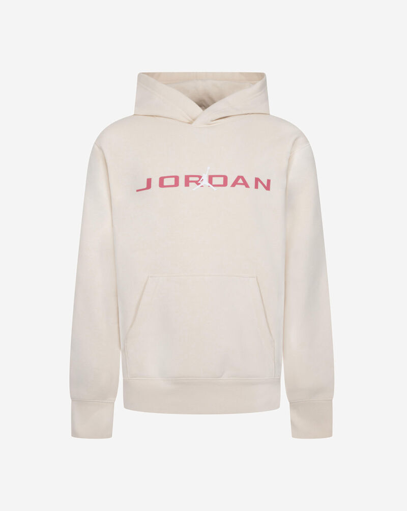 Shop Jordan Big Kids' Baseline Pullover Hoodie 95D665-AAK cream ...