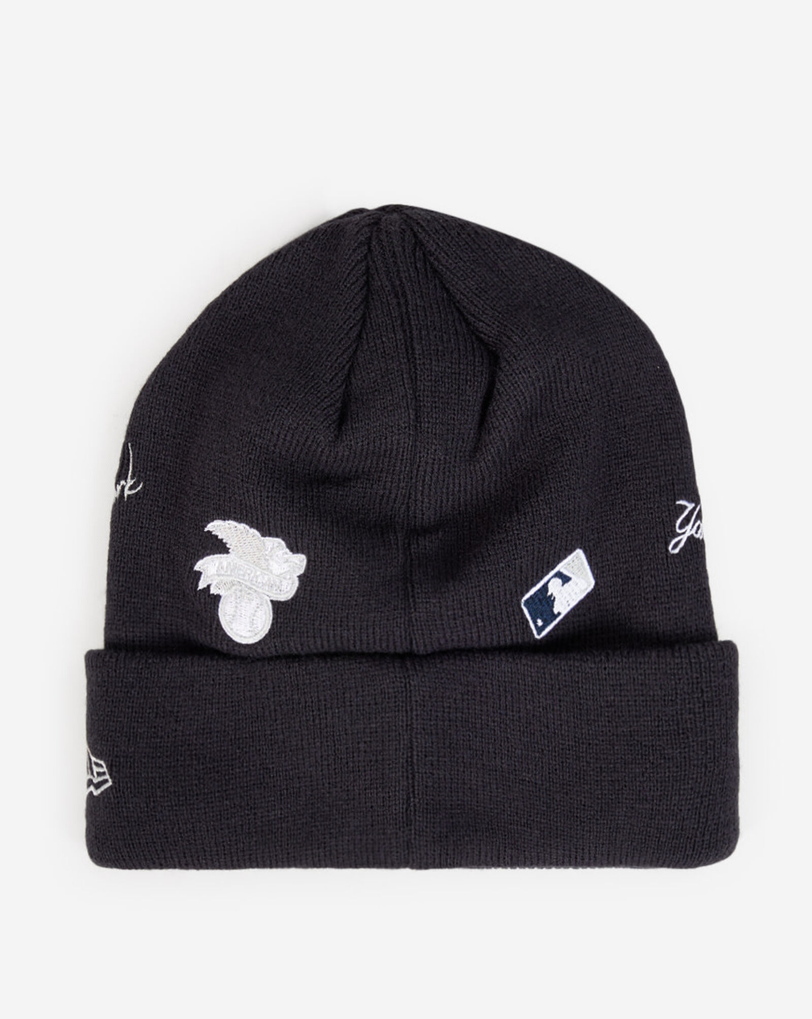 Shop New Era New York Yankees Knit Identity Beanie 60268062 black ...