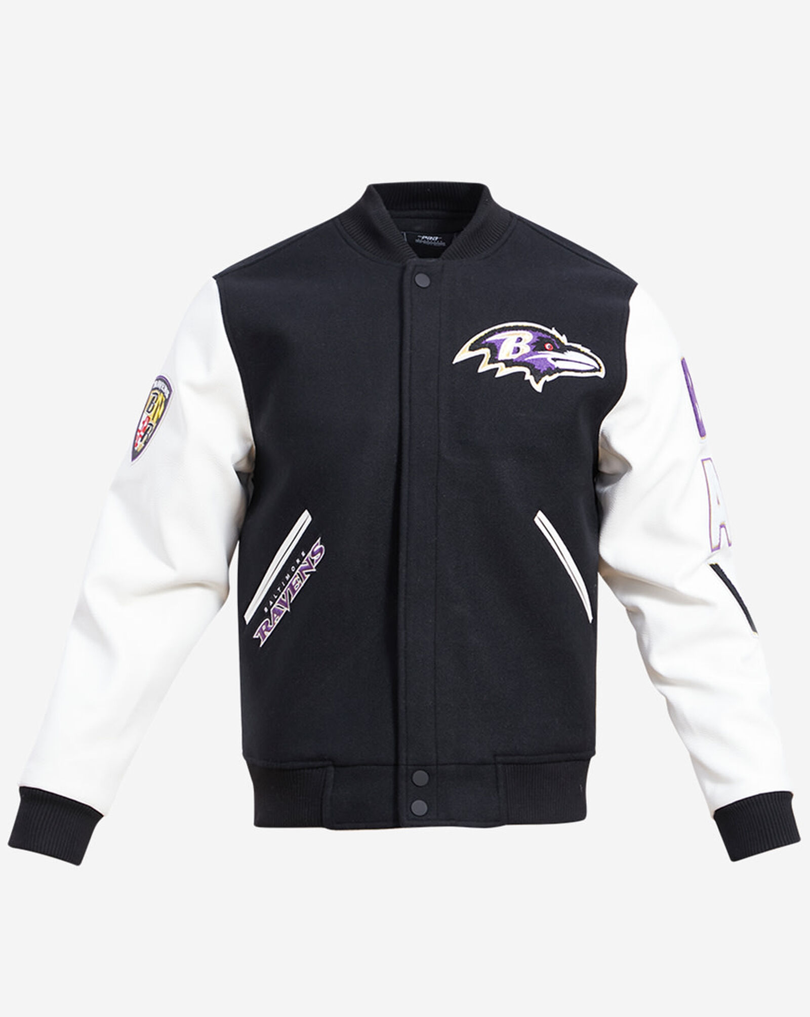 Shop Pro Standard NFL Baltimore Ravens Varsity Jacket FBR641148-BLW ...