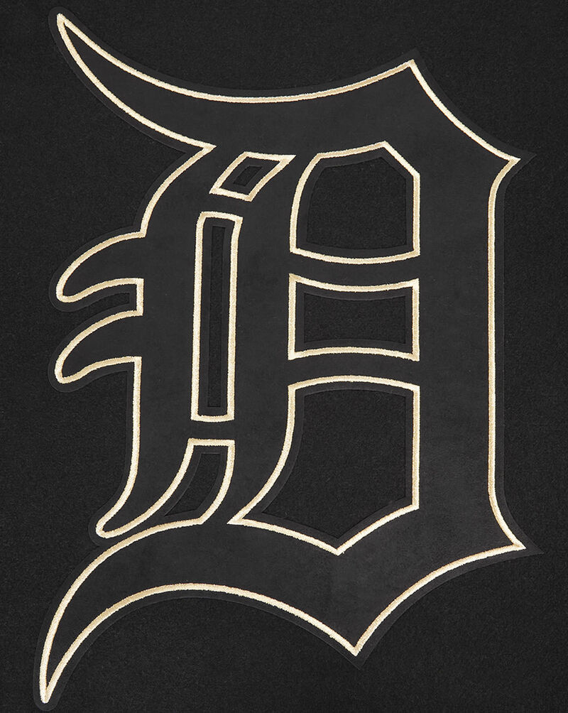 Shop PRO STANDARD Black and Gold Detroit Tigers Varsity Jacket ...