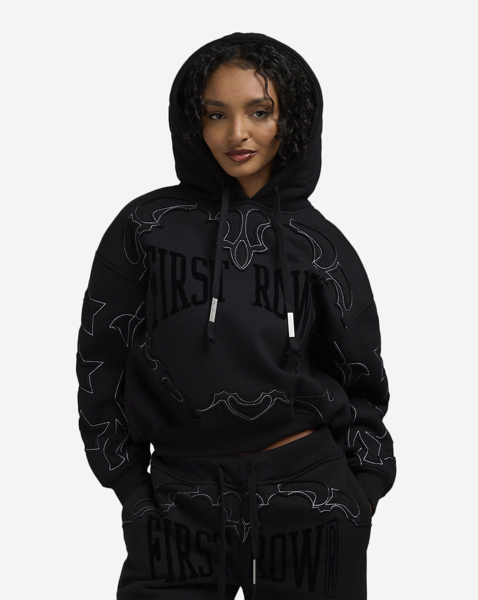 Shop First Row Western Fleece Hoodie FRLF2478S-BLK black | SNIPES USA