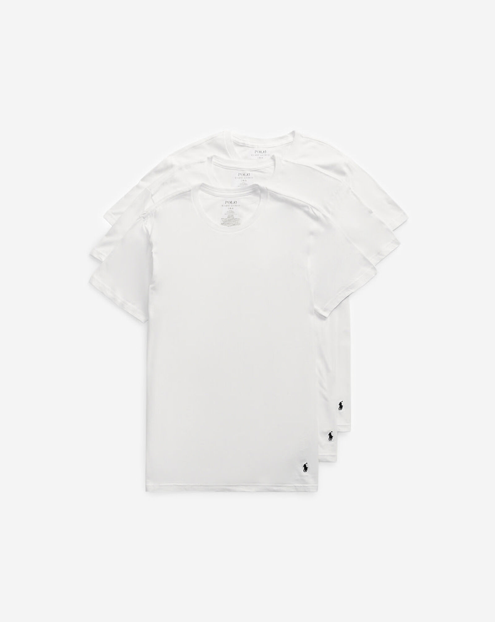 Shop Polo Ralph Lauren 3-Pack Classic Fit Crew Tee NCCNP3-WHD white | SNIPES USA
