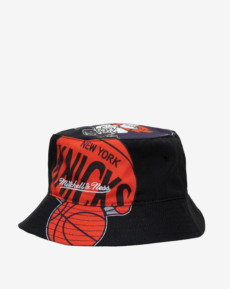 Shop Mitchell Ness New York Knicks NBA Cut Up Bucket Hat BUCKSH21322 ...