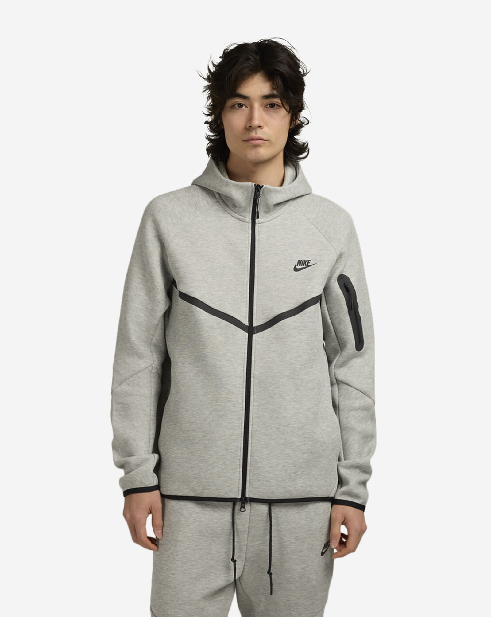 Shop Nike Tech Full-Zip Windrunner Hoodie HV0949-063 grey | SNIPES USA