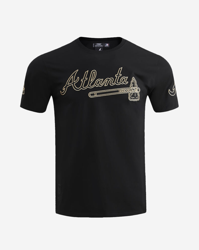 Shop PRO STANDARD Black and Gold Atlanta Braves Tee LAB1312757-BLK ...