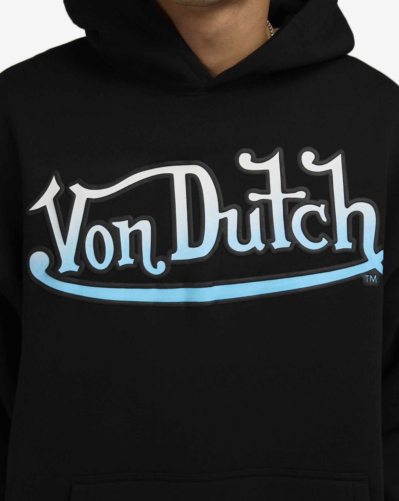 Shop Von Dutch Flames Foil Hoodie 4VND2A5465-BLK black | SNIPES USA