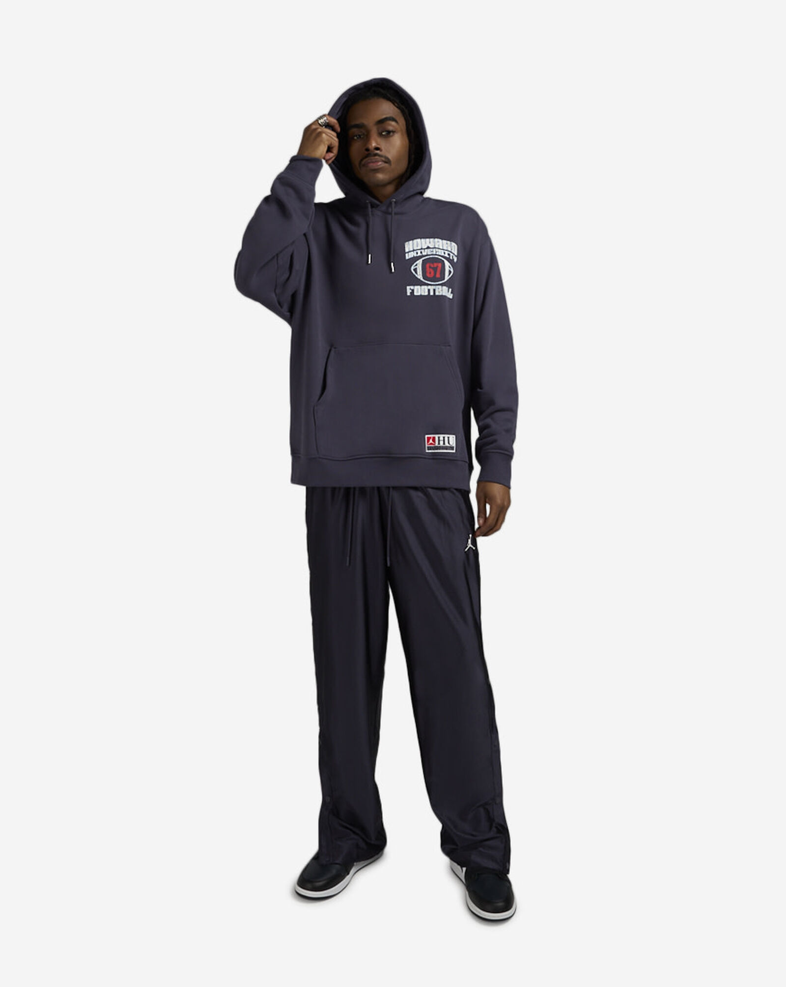 Shop Jordan Essential Knit Howard University Pants IH0539-015 grey ...