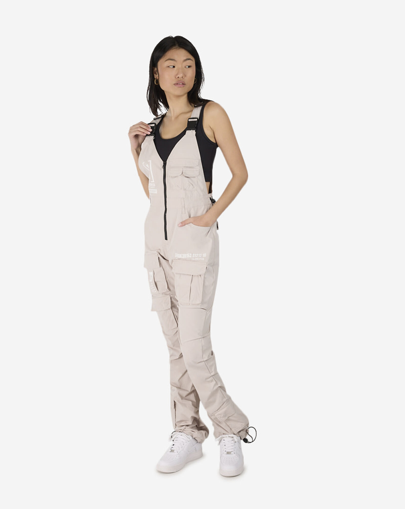 Shop Smoke Rise Stacked Overalls EP24175SN-SIL grey | SNIPES USA