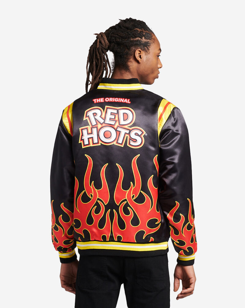 Shop Boondocks Red Hots Satin Jacket OWM1ZPFFCC-BLK black | SNIPES USA