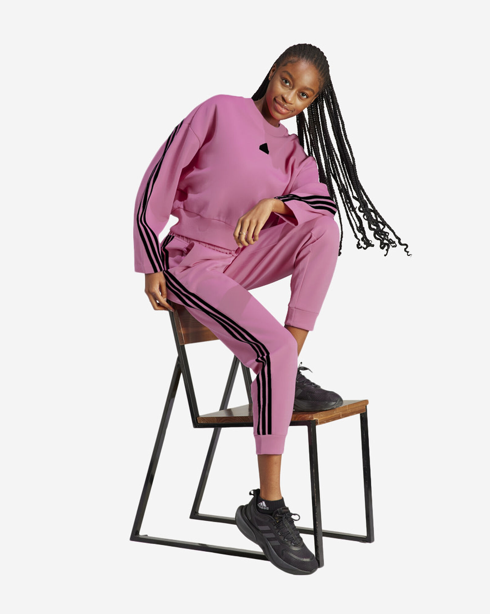 Shop adidas Future Icons 3-Stripes Crew IL3054 pink | SNIPES USA