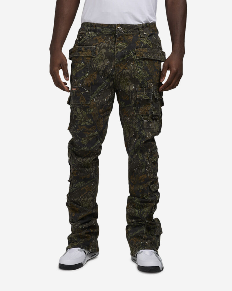 Shop GUAPI Tactical Stacked Denim Pants CAMO-TACTICAL-STACKED-DENIM ...