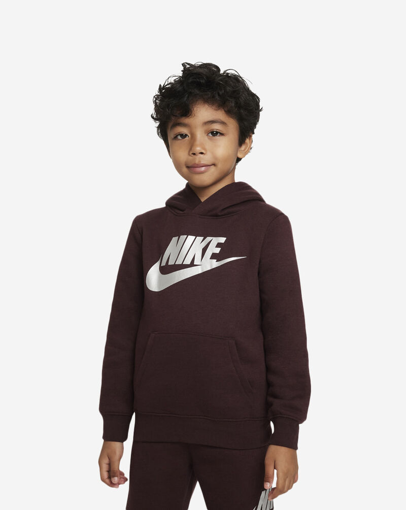 Shop Nike Kids' NSW Metallic Pullover Hoodie 86I446-R5Y red | SNIPES USA