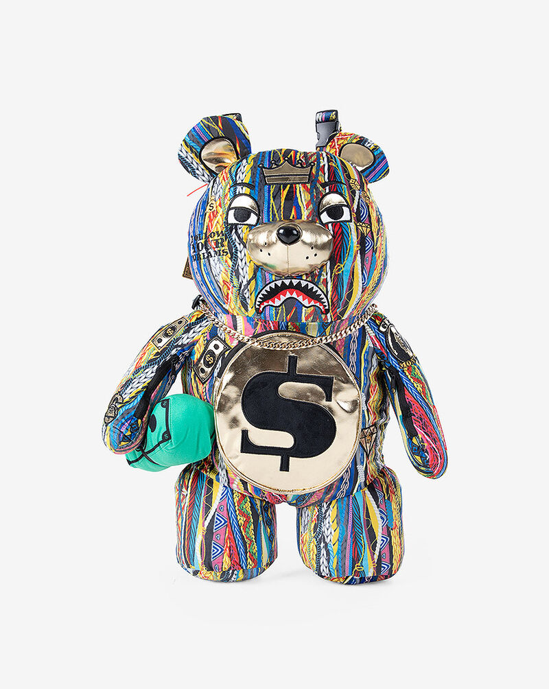 Shop Sprayground Teddy Bear Money Bear Spoogi Backpack B3770 multi ...