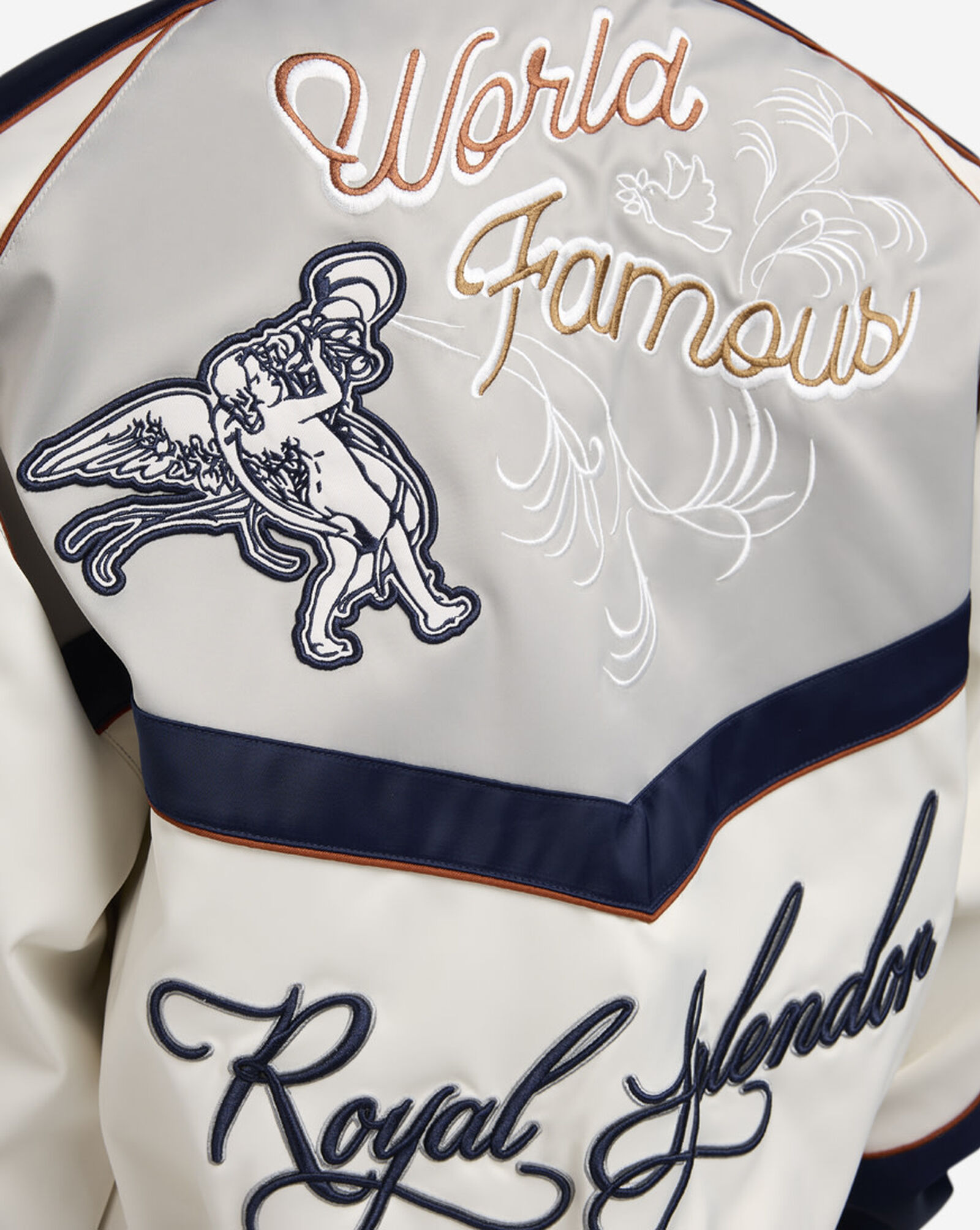 Shop Smoke Rise Ivy Nylon Bomber Jacket OJ25580SN-PEA cream | SNIPES USA