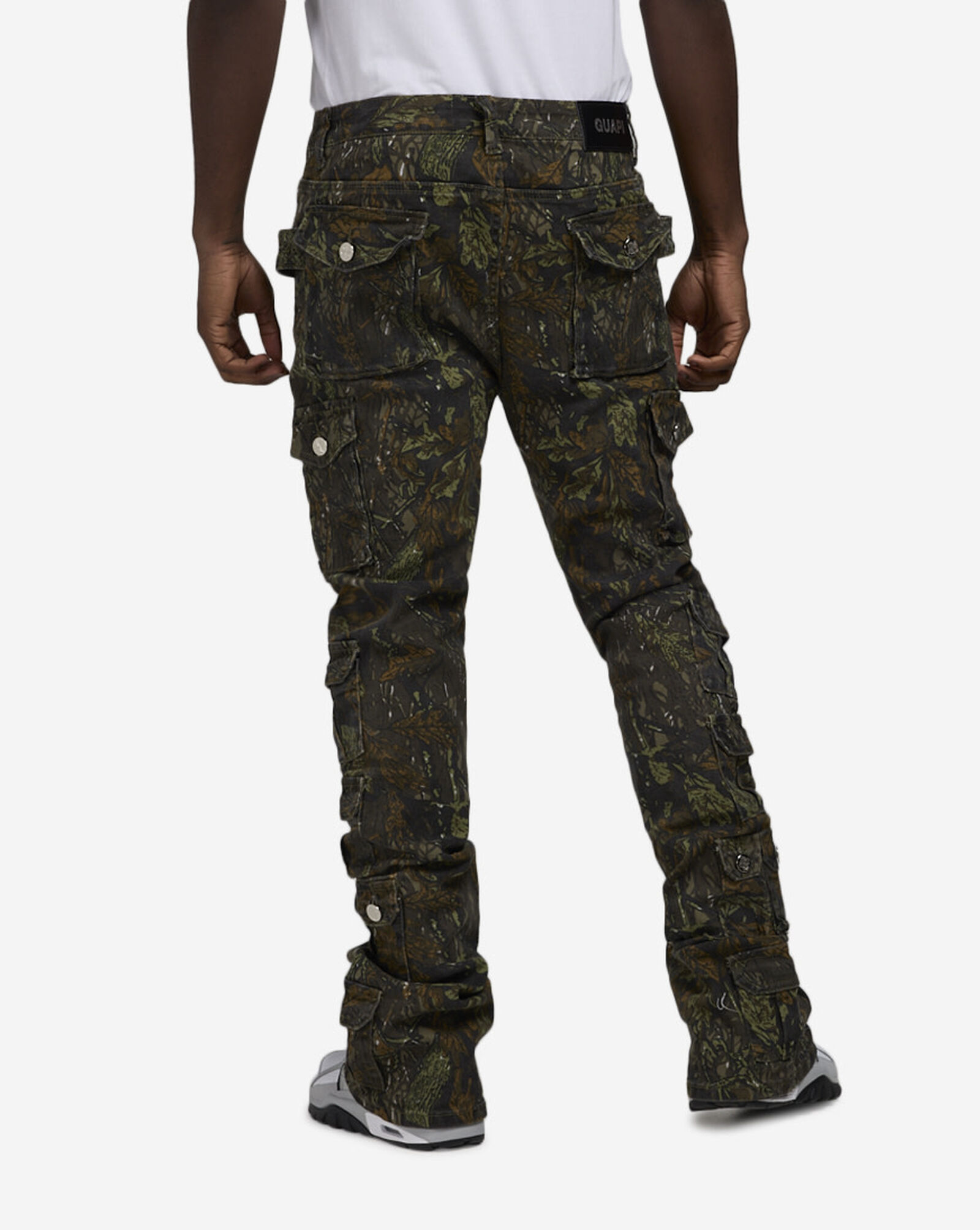 Shop GUAPI Tactical Stacked Denim Pants CAMO-TACTICAL-STACKED-DENIM ...
