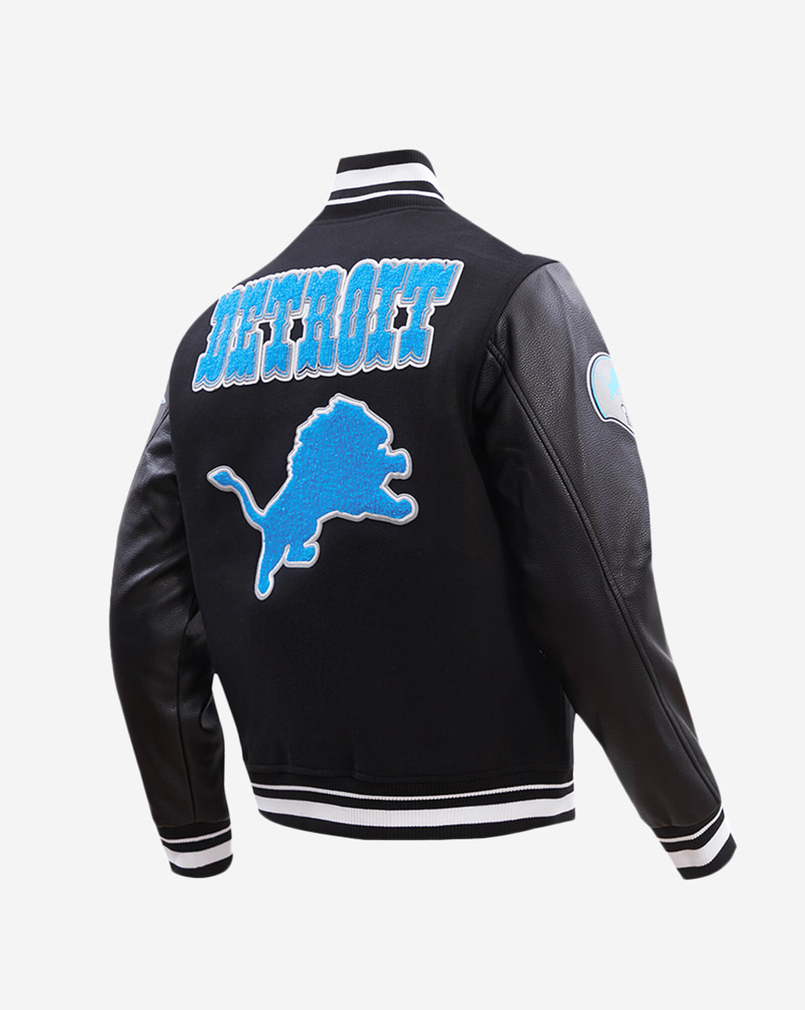 Shop PRO STANDARD Detroit Lions Retro Classic Varsity Jacket FDL643454 ...