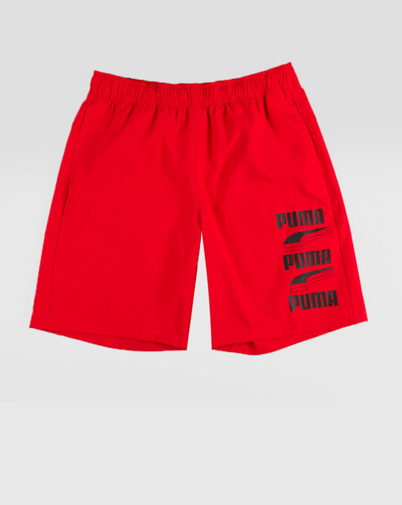 Shop PUMA Rebel Woven 9" Shorts 581372-11 red | SNIPES USA