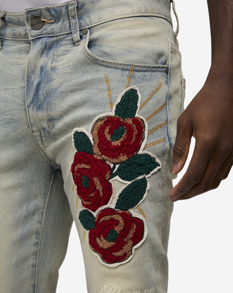 Shop Smoke Rise Varsity Fashion Jeans JP25145SN-BLU blue | SNIPES USA