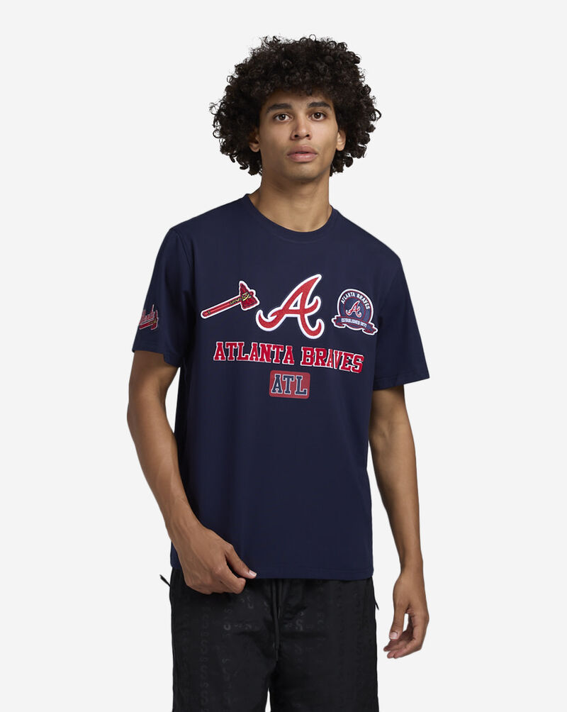Shop PRO STANDARD Atlanta Braves Area Code Tee LAB1314672-MDN blue ...