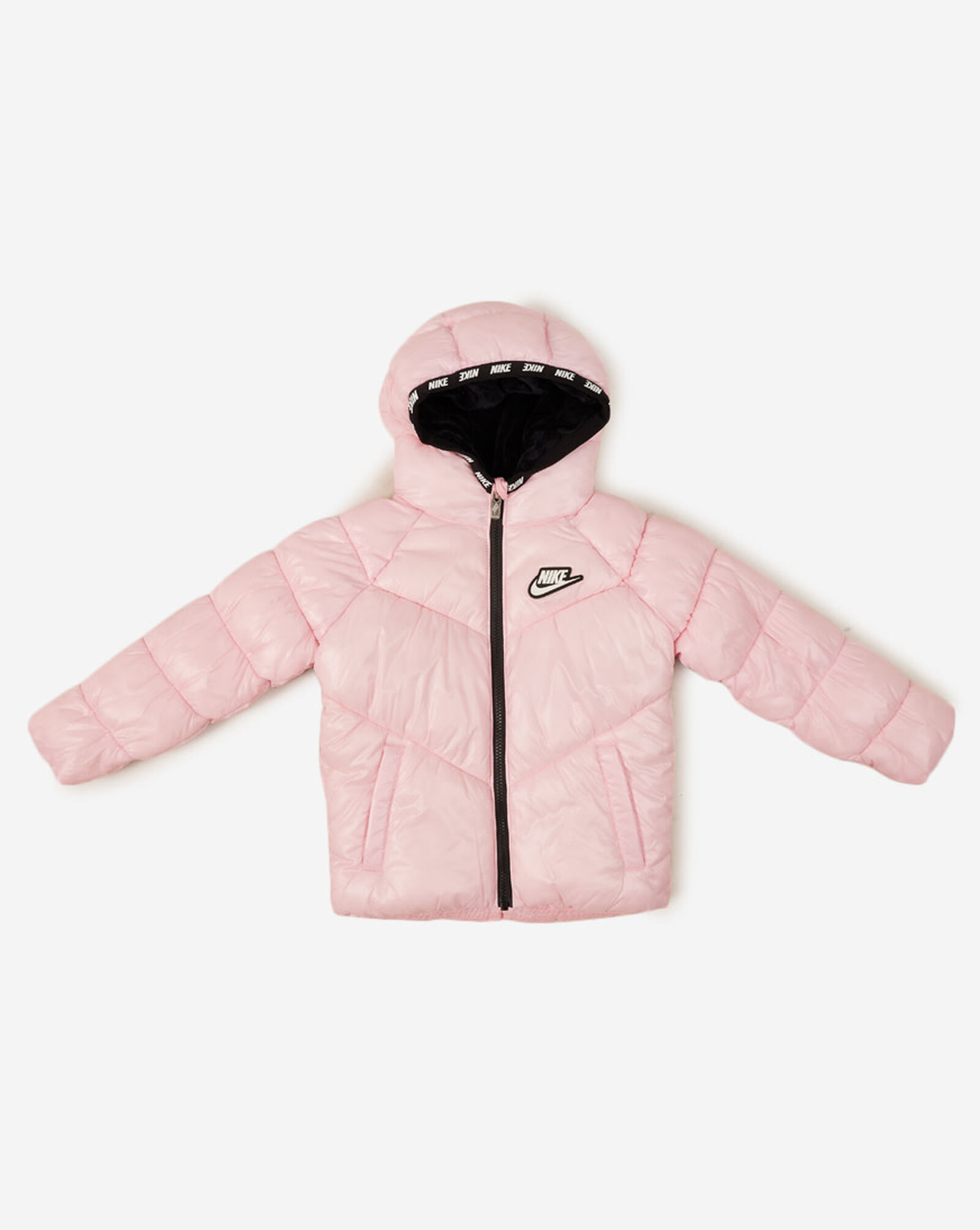 Shop Nike Girls Chevron Puffer Jacket 36h880 A9y Pink Snipes Usa