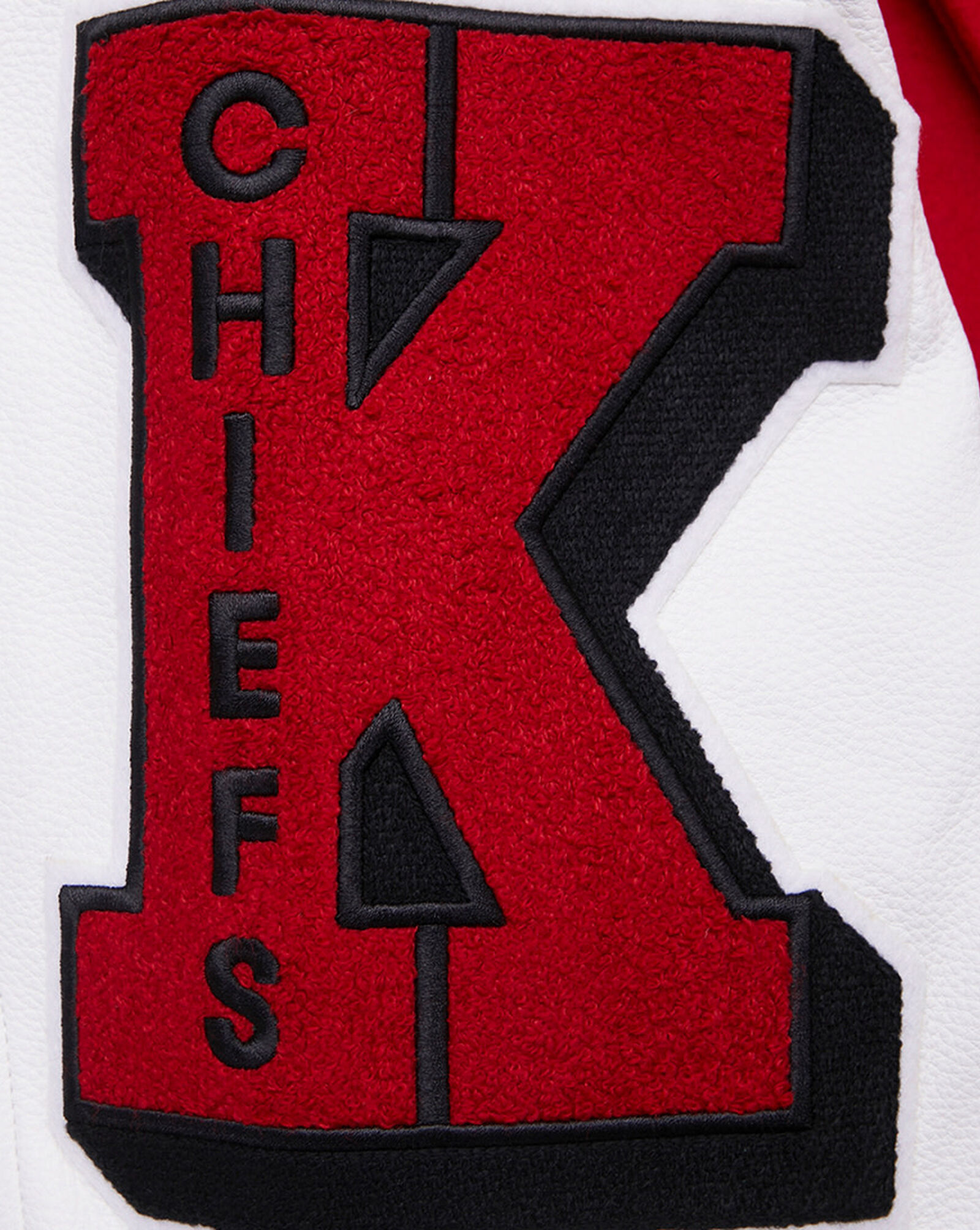 Shop PRO STANDARD Kansas City Chiefs Mash Up Rib Wool Varsity Jacket ...