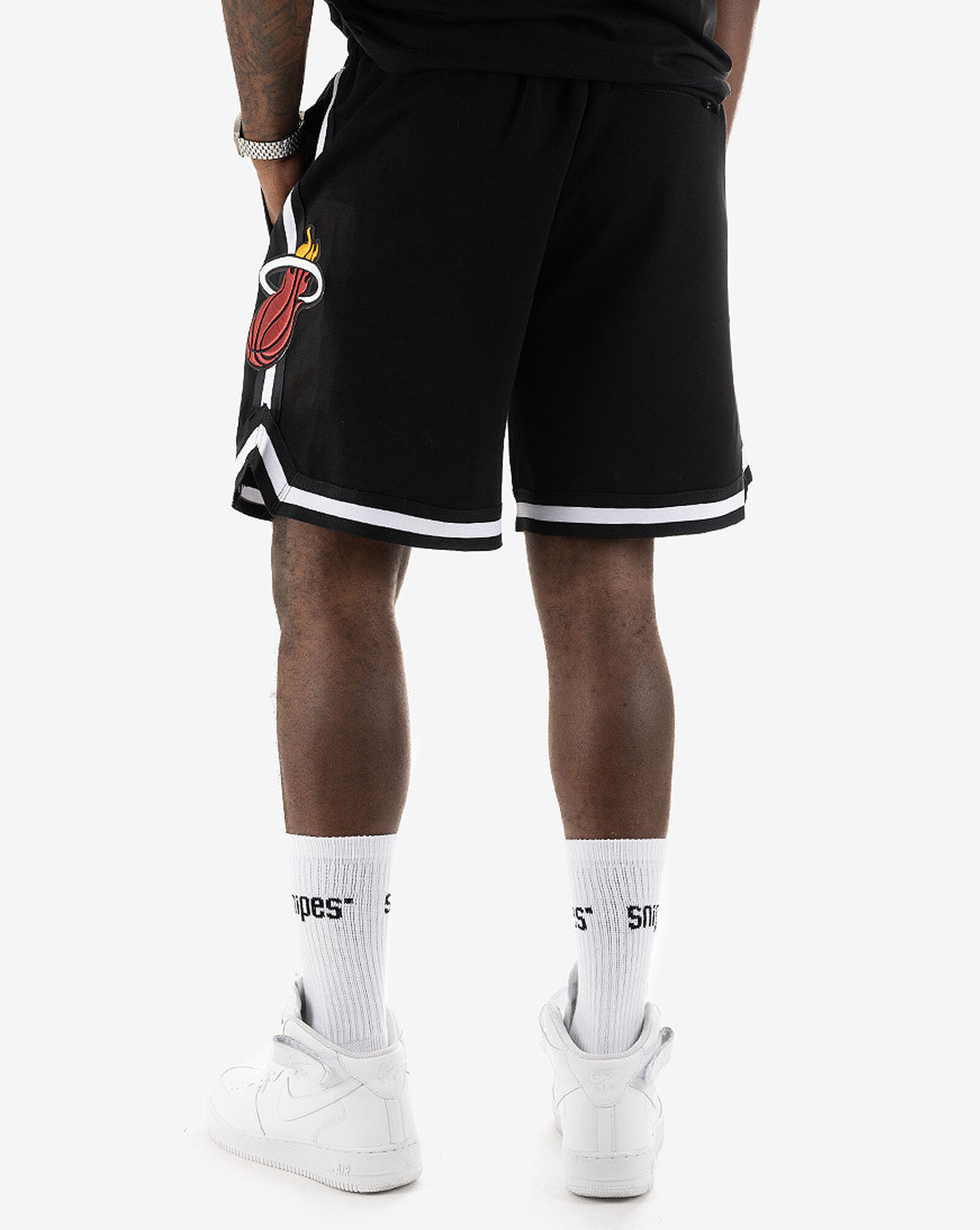 Shop Pro Standard Miami Heat Pro Team Shorts BMH352223-BLK black ...