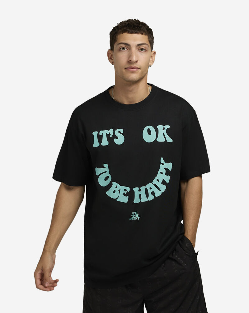 Shop WE THE BEST Its Okay To Be Happy Smile Tee WTB009-00007 black ...