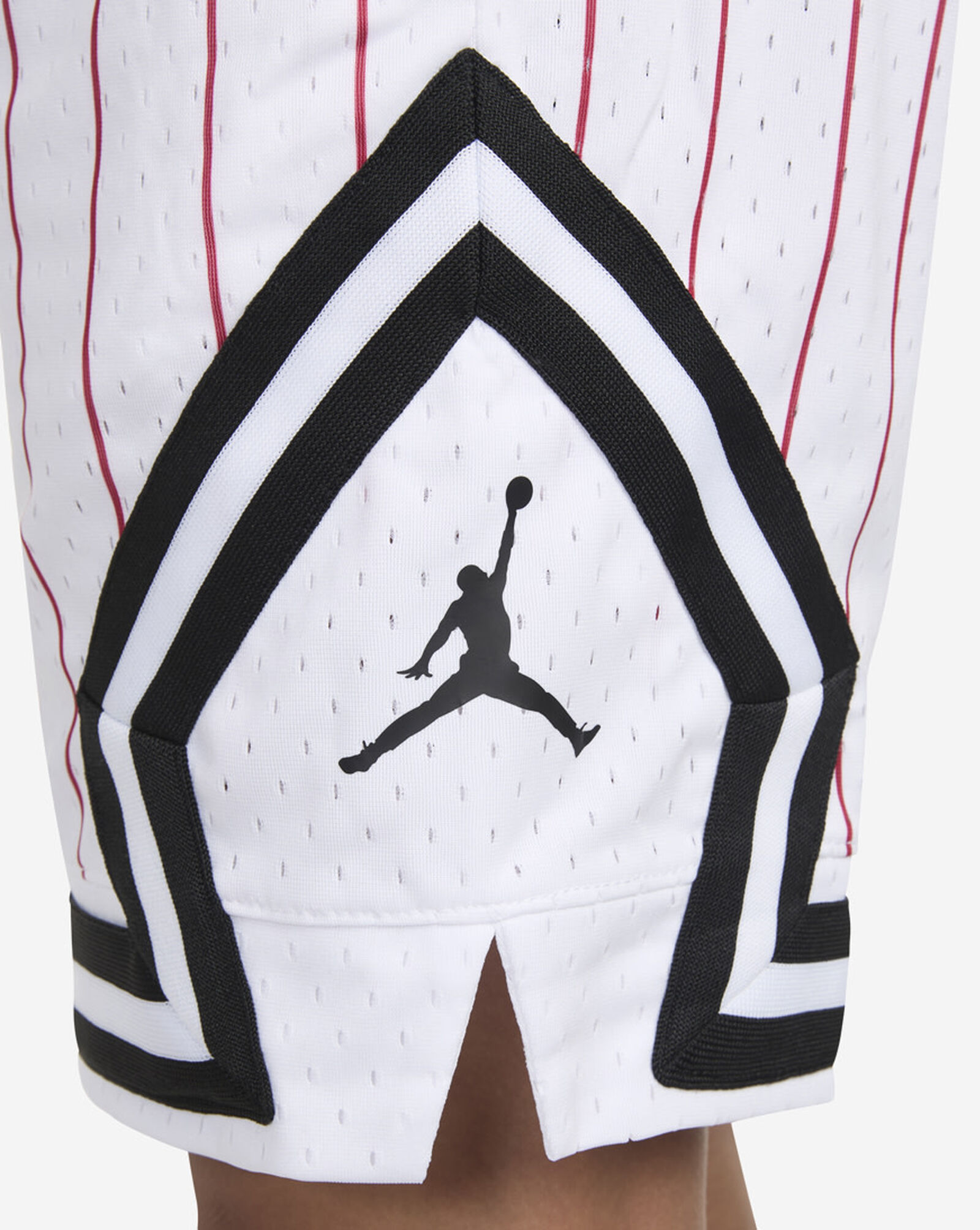 Shop Jordan Big Kids' Pinstriped Diamond Shorts 95C890-001 white ...