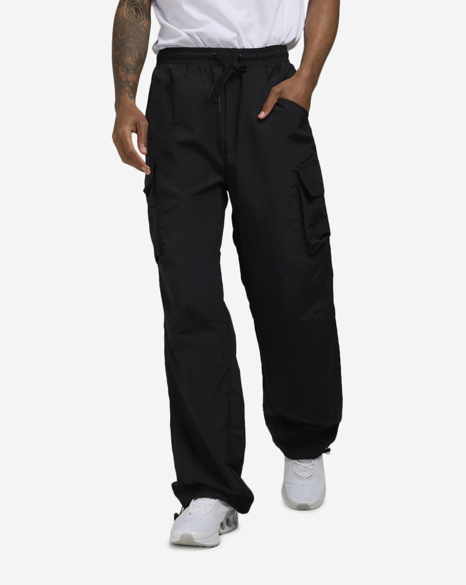 Shop American Stitch Sensei Oversized Bungee Pant HD24B3306-BLK black ...