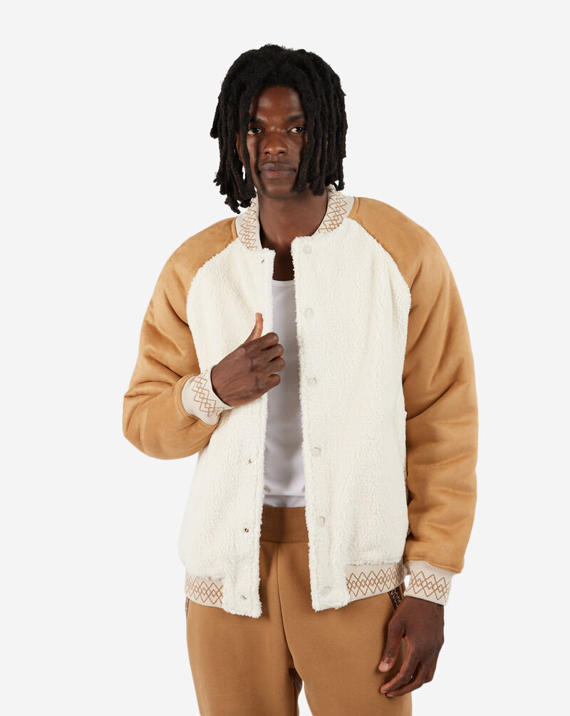 Shop UGG Tasman Varsity Jacket 1146550-CCSTN beige | SNIPES USA