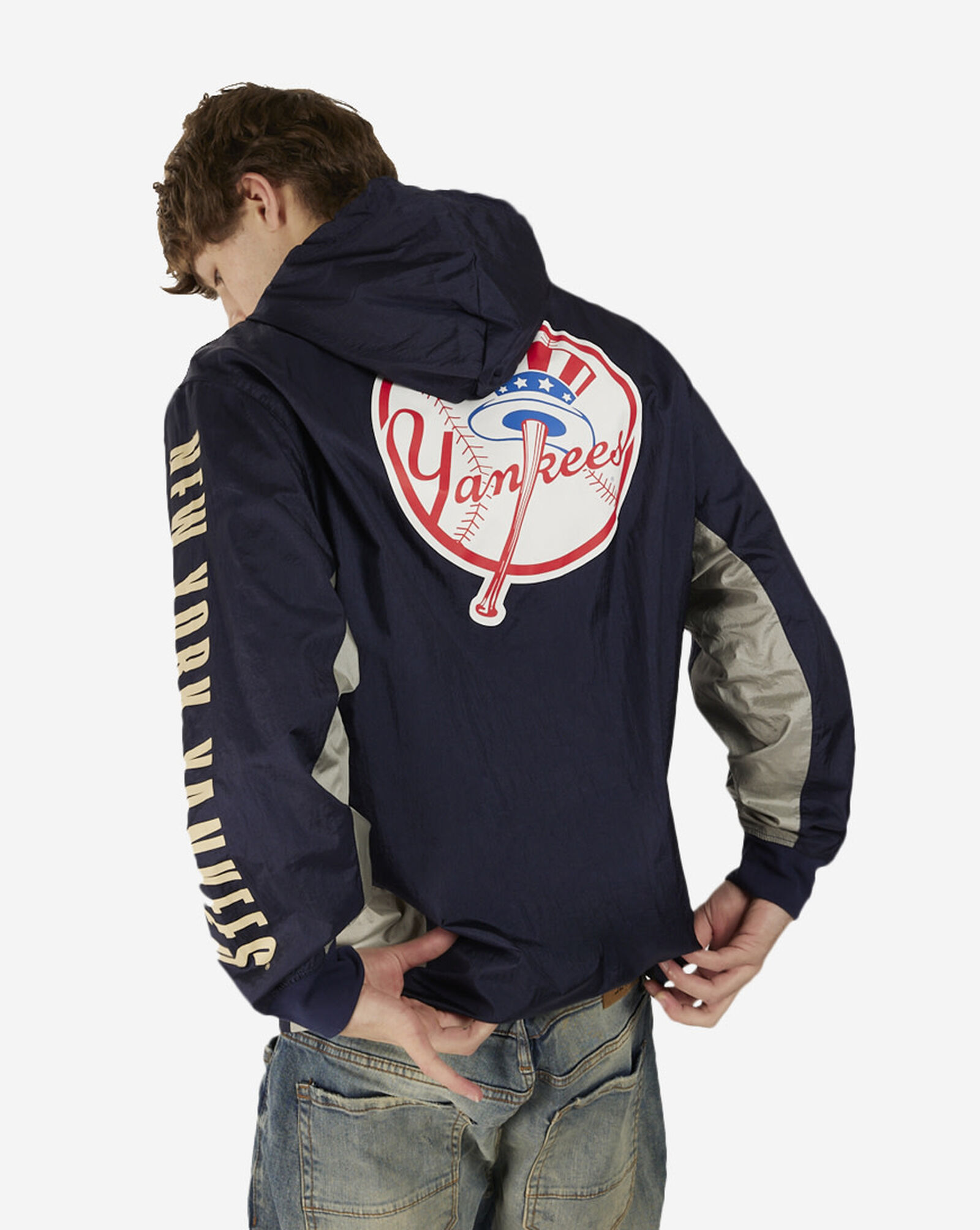 Shop Mitchell Ness New York Yankees Team OG 2.0 Logo Anorak Windbreaker ...