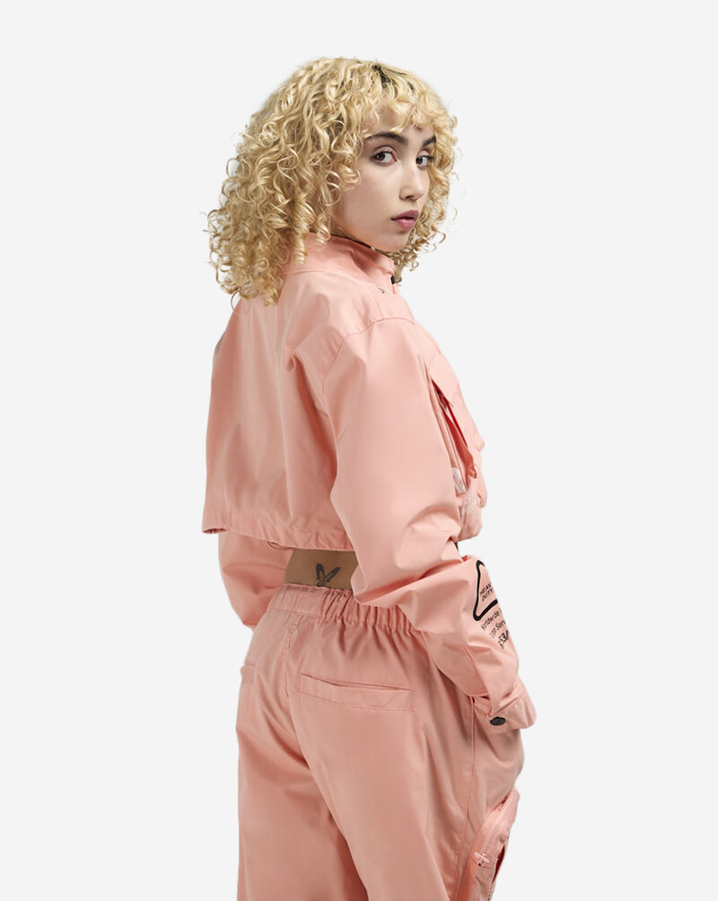 Shop Smoke Rise Cropped Nylon Jacket EW24172SN-SAN orange | SNIPES USA