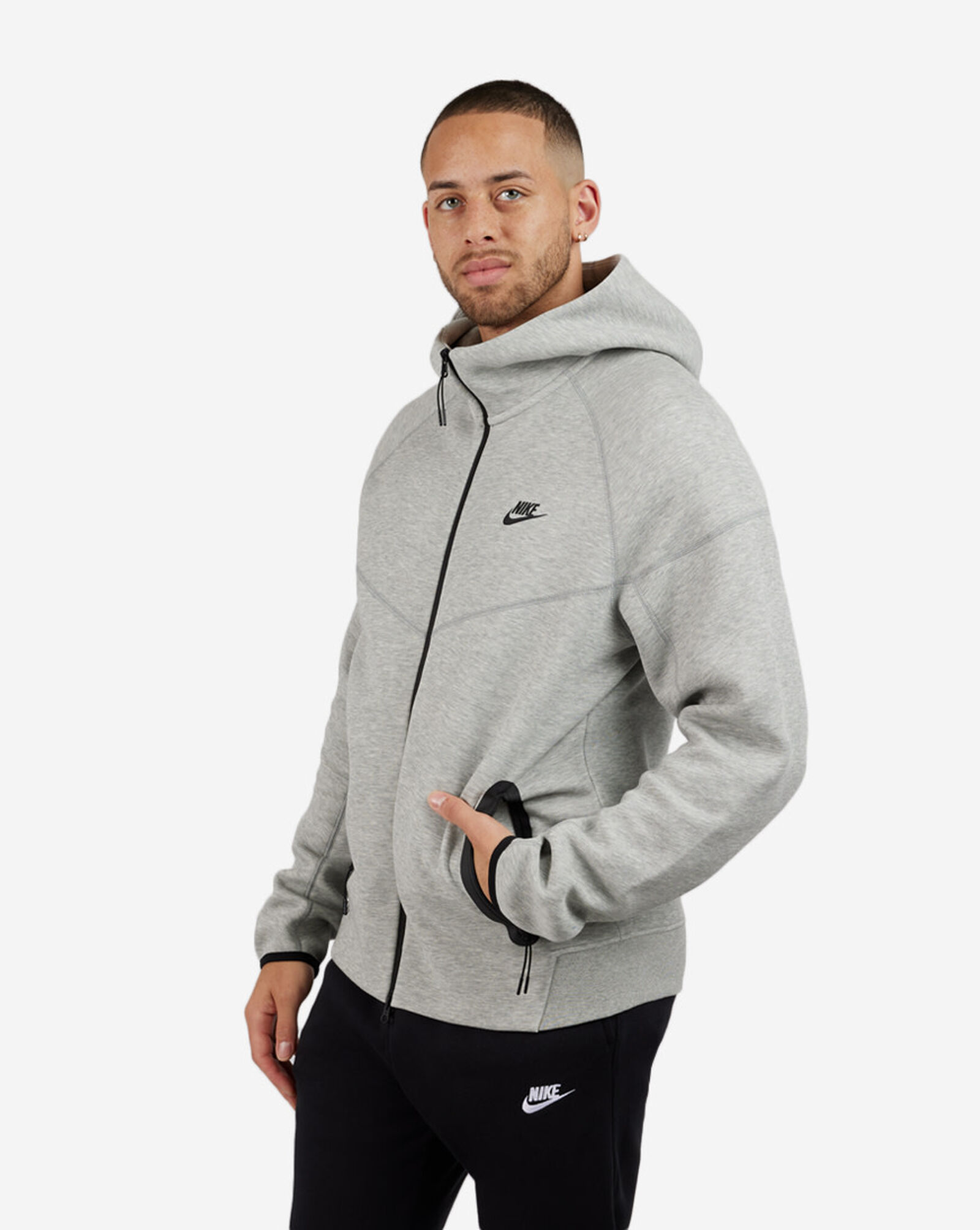 Shop Nike Tech Fleece Full-Zip Hoodie FB7921-063 grey | SNIPES USA