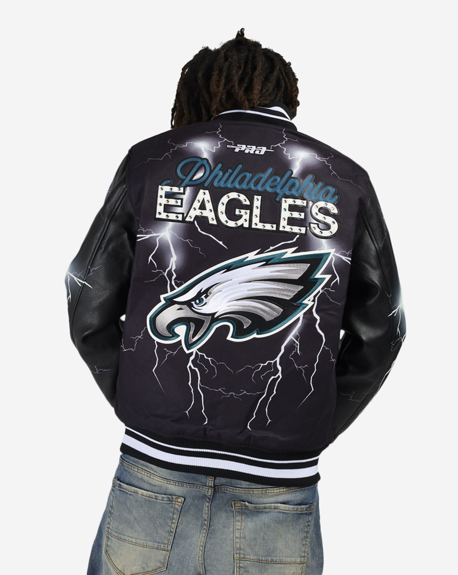 Shop PRO STANDARD Philadelphia Eagles Lightning Jacket FPE6411739-BLK ...