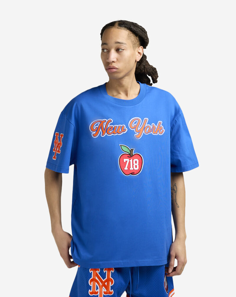Shop PRO STANDARD New York Mets Area Code Tee LNM1314758-RYB blue ...