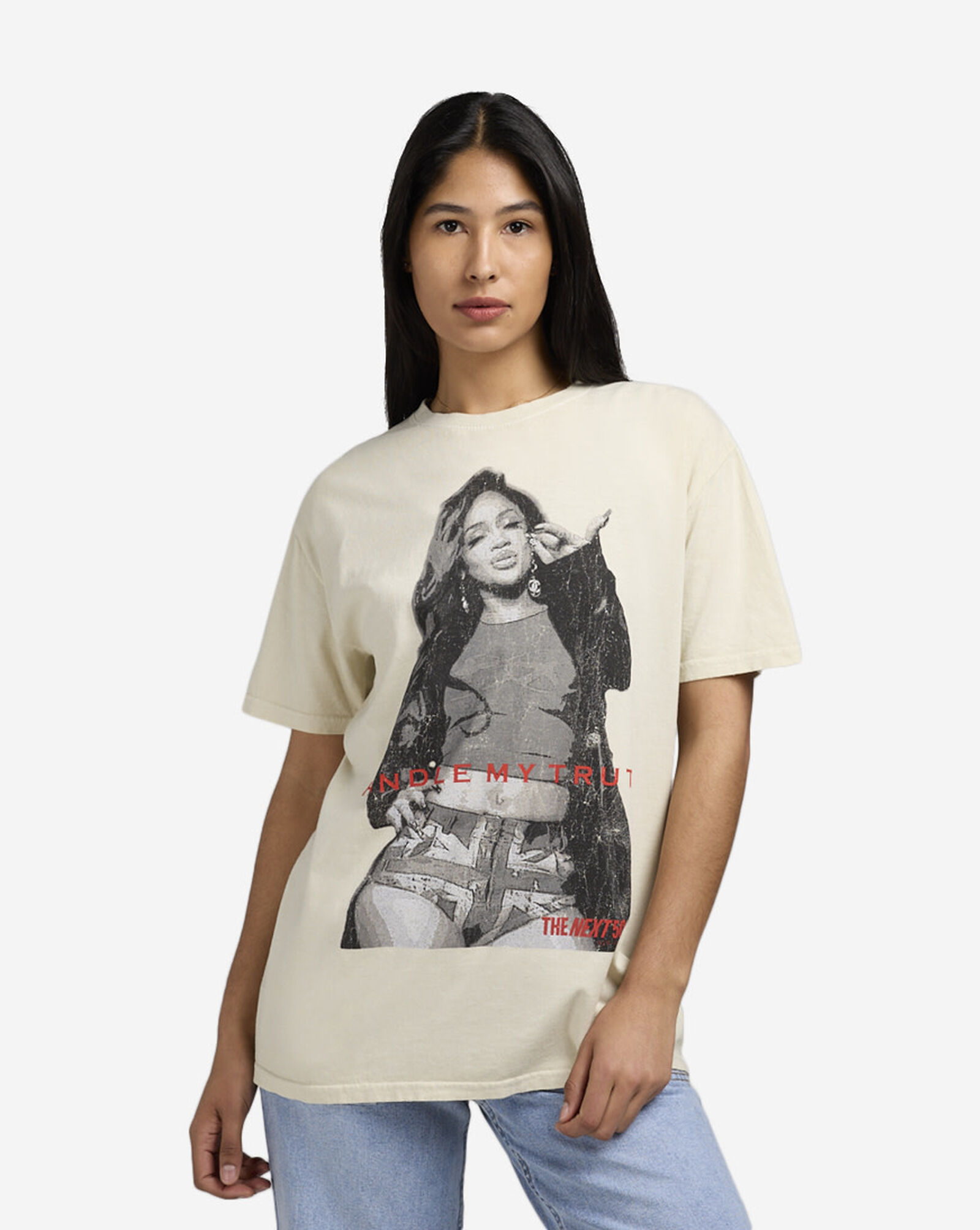 Shop Graphic Tees Saweetie Truth Tee HHA1430XX cream | SNIPES USA