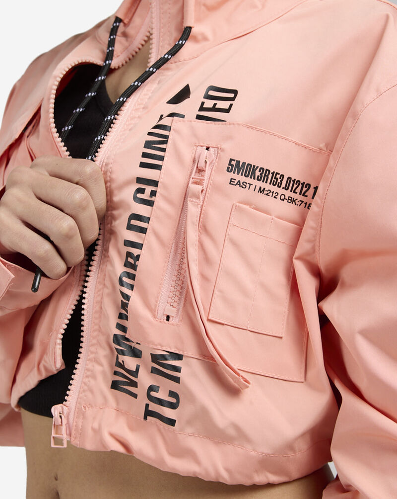 Shop Smoke Rise Cropped Nylon Jacket EW24172SN-SAN orange | SNIPES USA