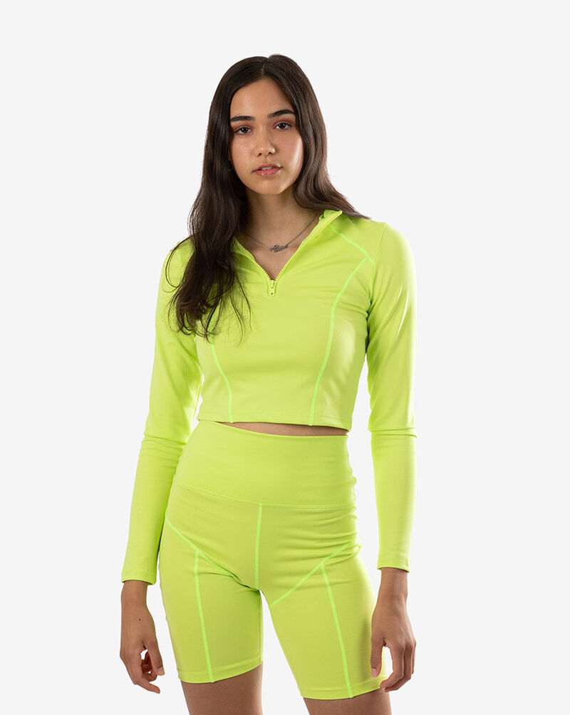 Shop Allure Allure Quarter Zip Top AJ611-LIME green | SNIPES USA