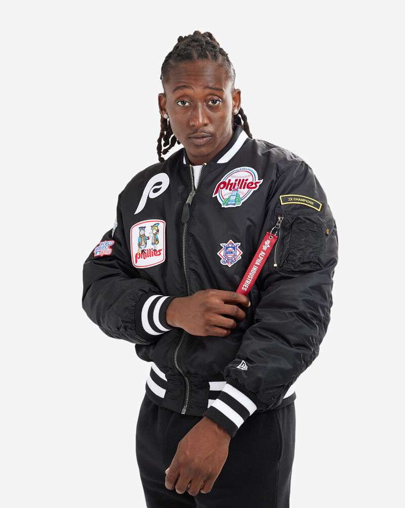 Shop New Era Philadelphia Phillies Alpha Industries MA-1 Bomber Jacket ...