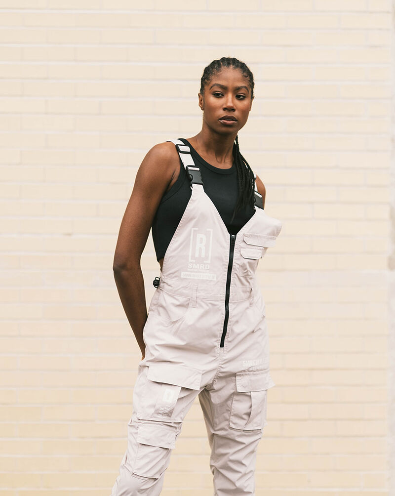 Shop Smoke Rise Stacked Overalls EP24175SN-SIL grey | SNIPES USA