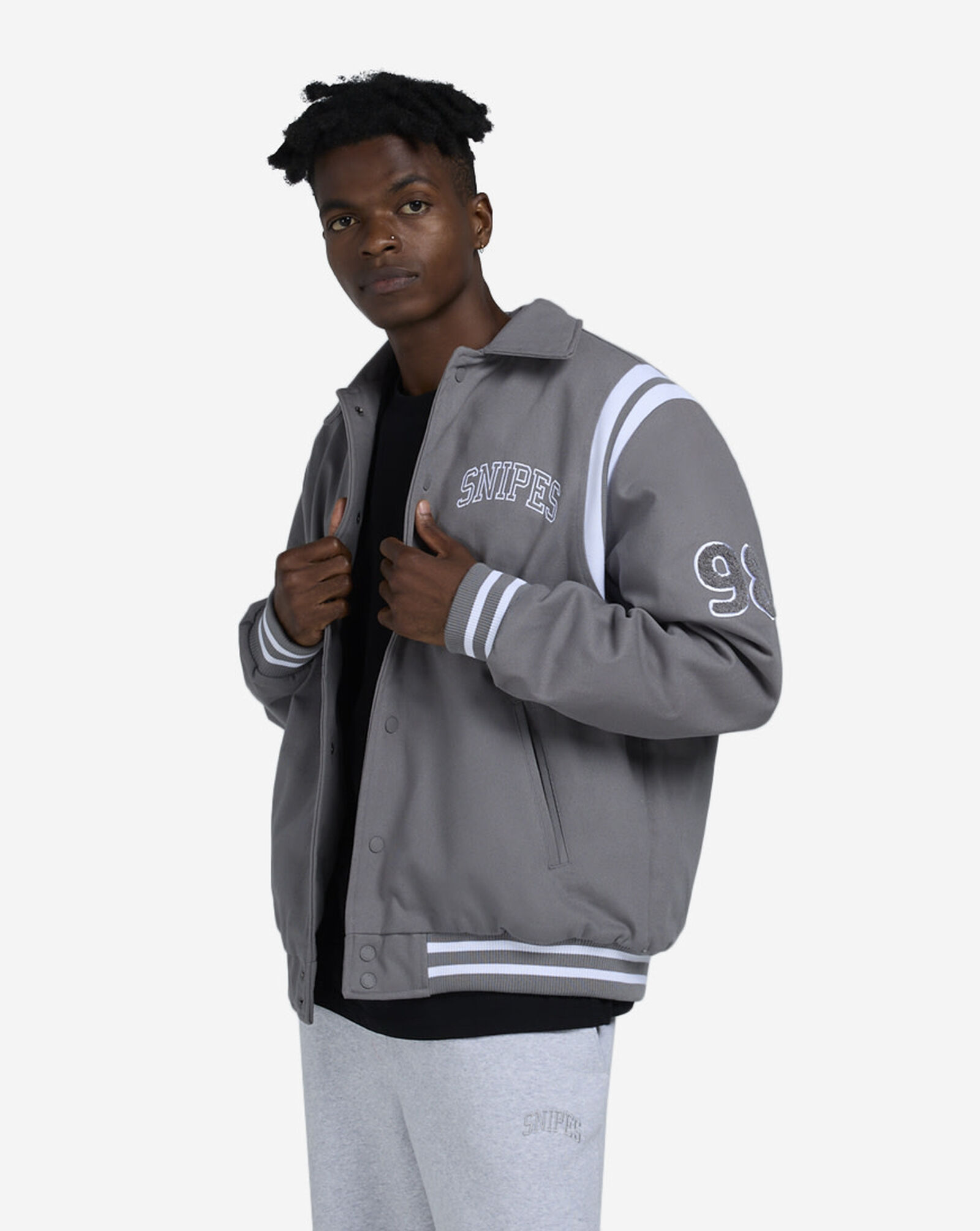 Shop SNIPES Varsity Jacket SNQ324006M-GRA grey | SNIPES USA