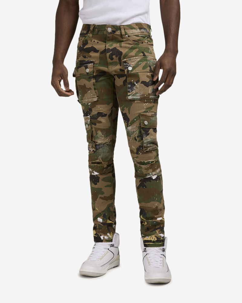 Shop First Row Cargo Pants FRP3302-CAM camo | SNIPES USA