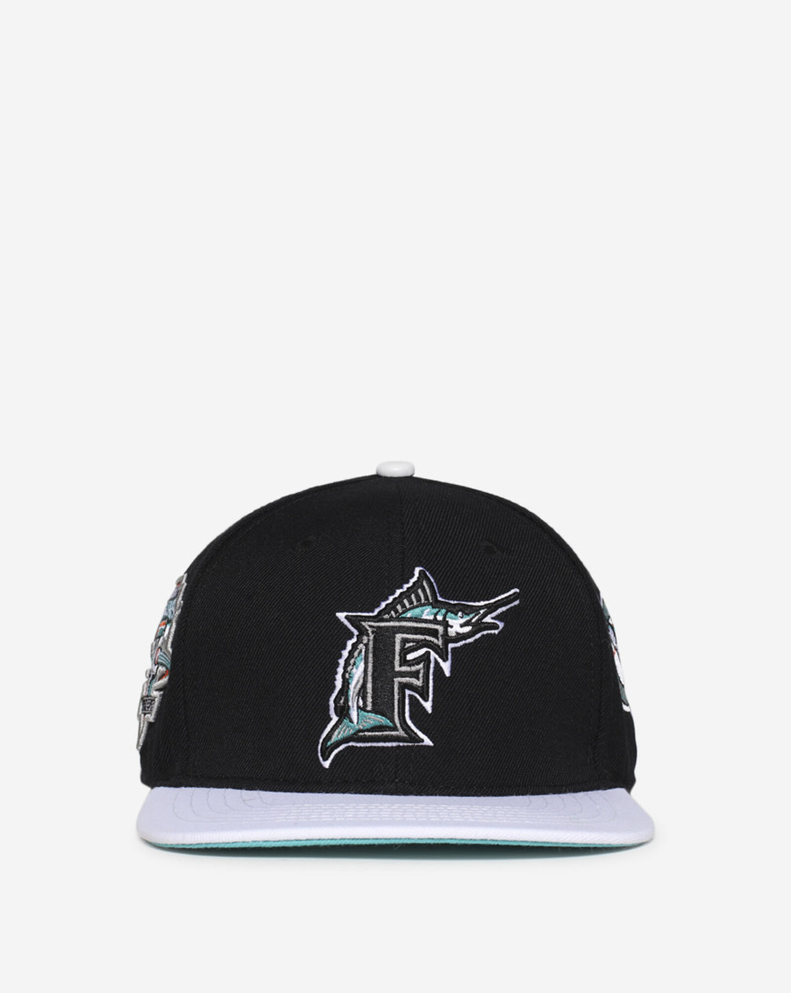 Shop New Era Florida Marlins Retro Snapback LMM735537-BLW black ...