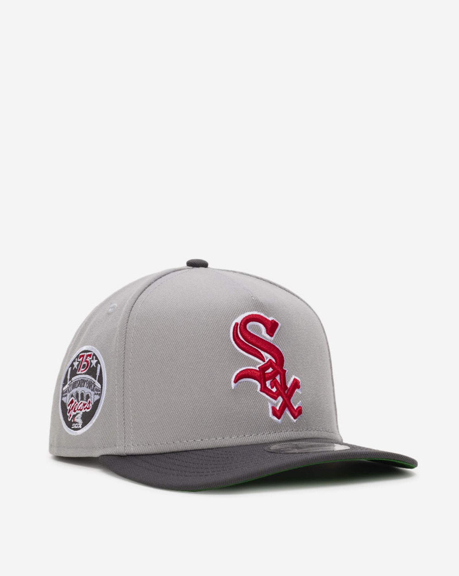 Shop New Era 9Fifty Chicago White Sox A-Frame Graphite Red Snapback Hat ...