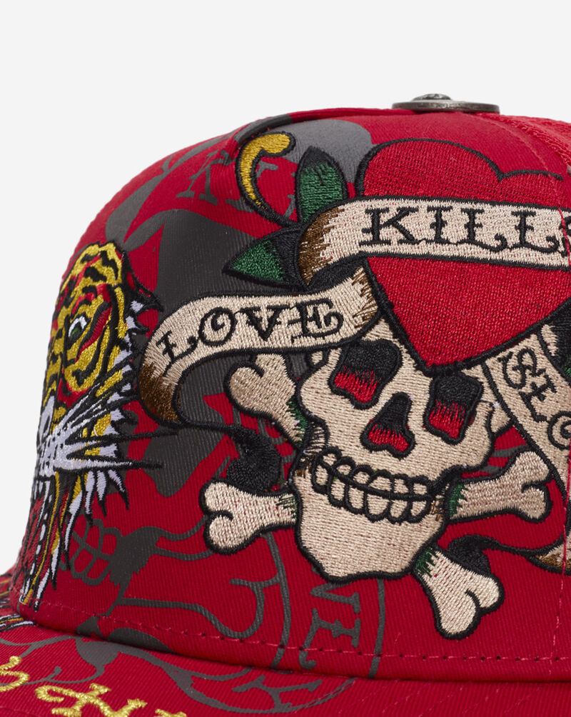 Shop Ed Hardy Tiger Skull Hat EHH0001-53 red | SNIPES USA