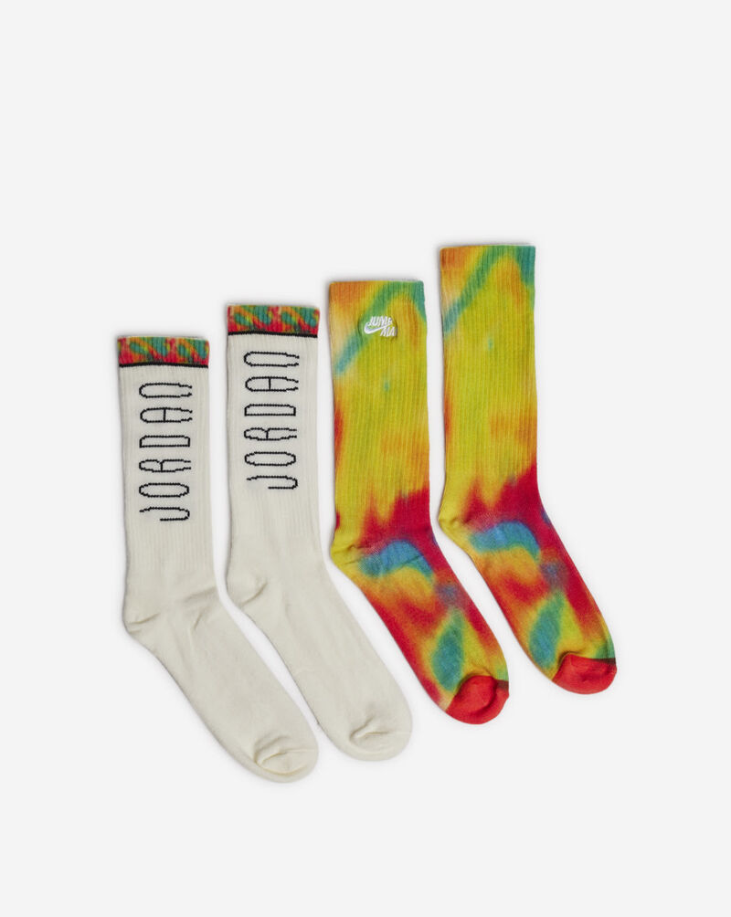 Shop Jordan Grade School Flight Remix Crew Socks 2PK (9-11) BJ0532-H07 ...
