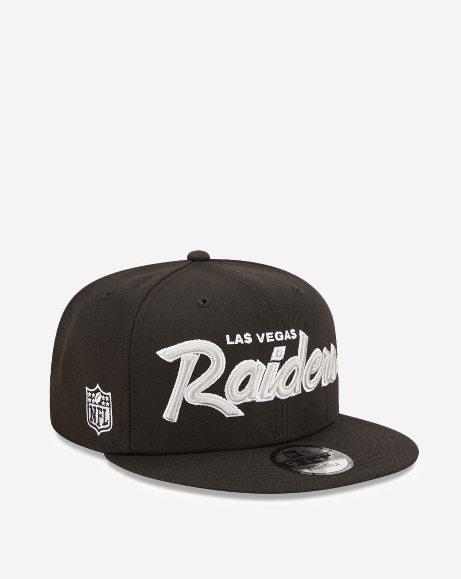 Shop New Era 59Fifty Las Vegas Raiders Script Hat 60291415 black ...