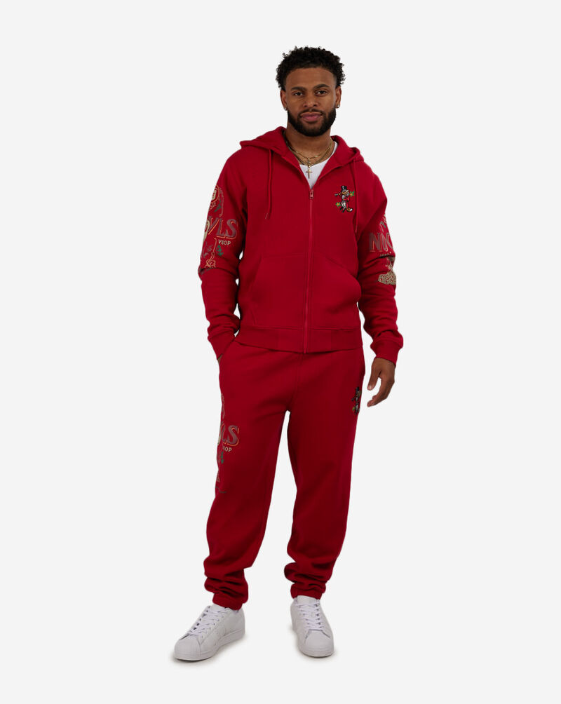 Shop Akoo Apparel Holstein Zip Hoodie 7317310-RED red | SNIPES USA